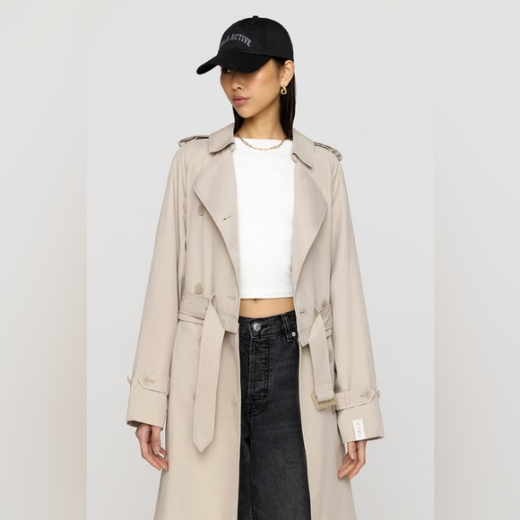 Tala | Jackets & Coats | Tala Multiway Belted Trench Coat Truffle ...